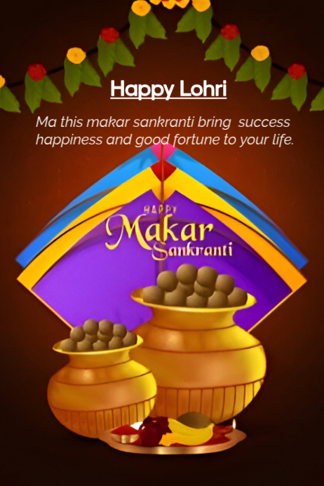 Happy makar sankranti Template | PosterMyWall