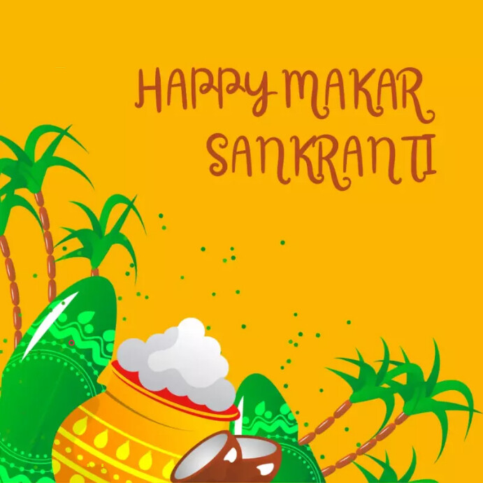 happy makara sankranthi Template | PosterMyWall