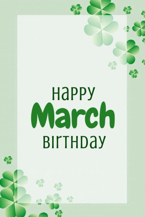 Happy March birthdays Template | PosterMyWall