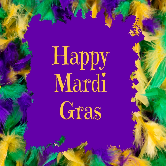 Copy of happy mardi gras | PosterMyWall