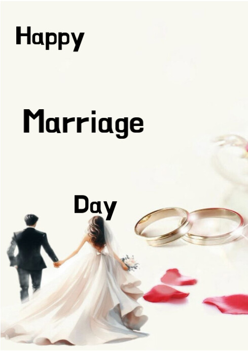 Copy of Happy Marriage day | PosterMyWall