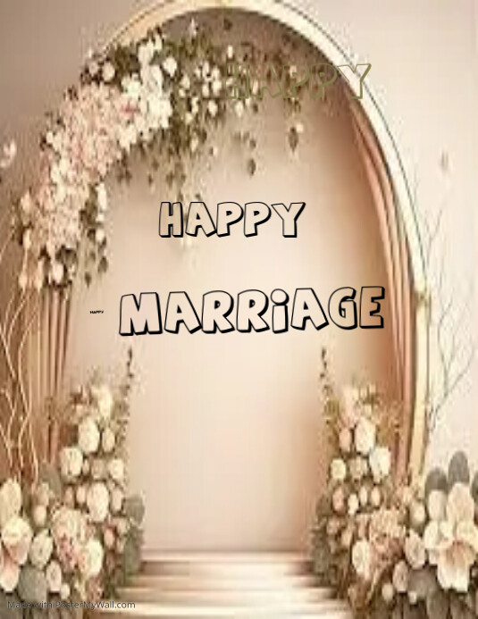 Happy marriage Template | PosterMyWall