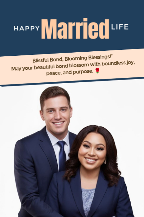 Happy married life Template | PosterMyWall