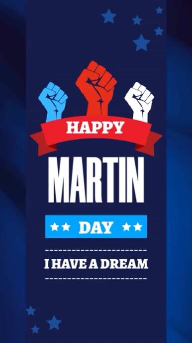 Happy Martin Luther Day Ads Template | PosterMyWall