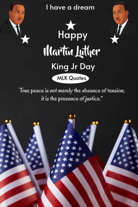 Copy of Happy Martin Luther King Jr Day Poster 2025 | PosterMyWall