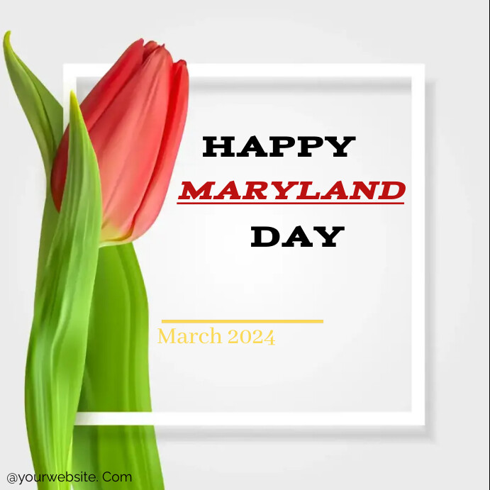 Copy of Happy Maryland day flyer template | PosterMyWall