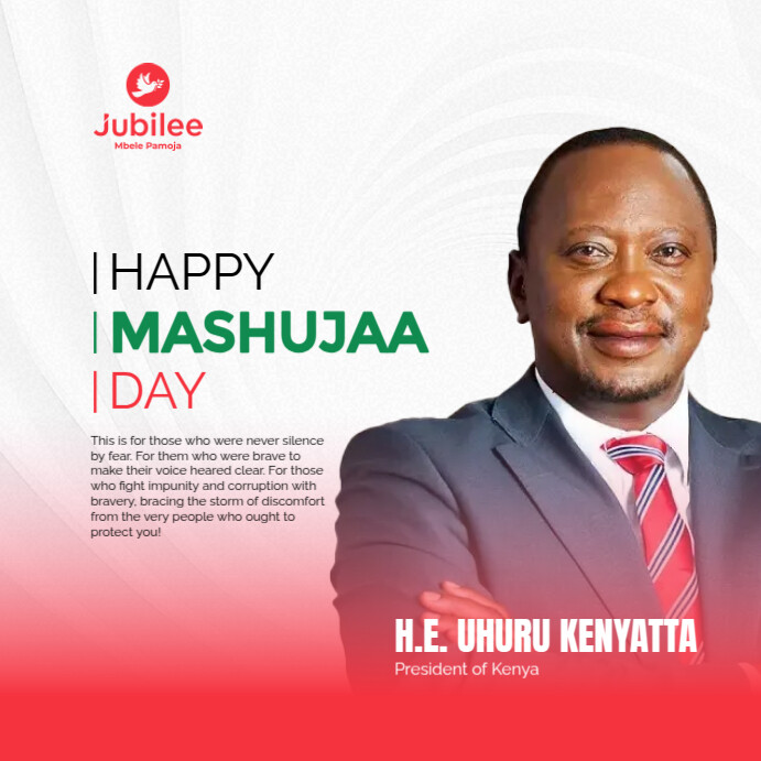 Happy Mashujaa Day | Mashujaa day celebration Template | PosterMyWall