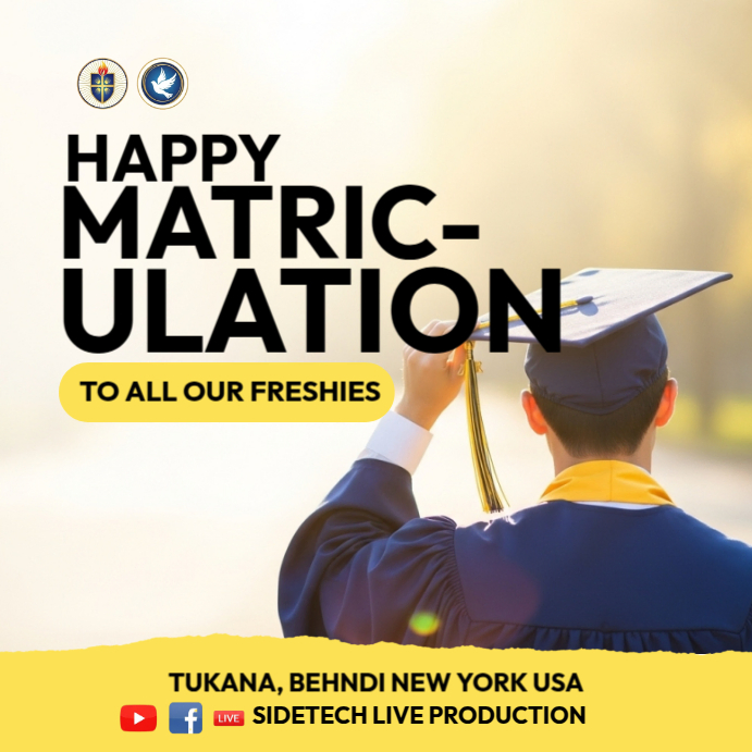 Plantilla de Happy Matriculation to All Our Freshies | PosterMyWall