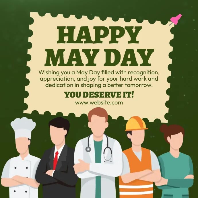 Plantilla de Happy May Day | PosterMyWall