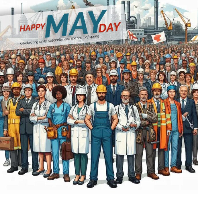 Happy may day Template | PosterMyWall