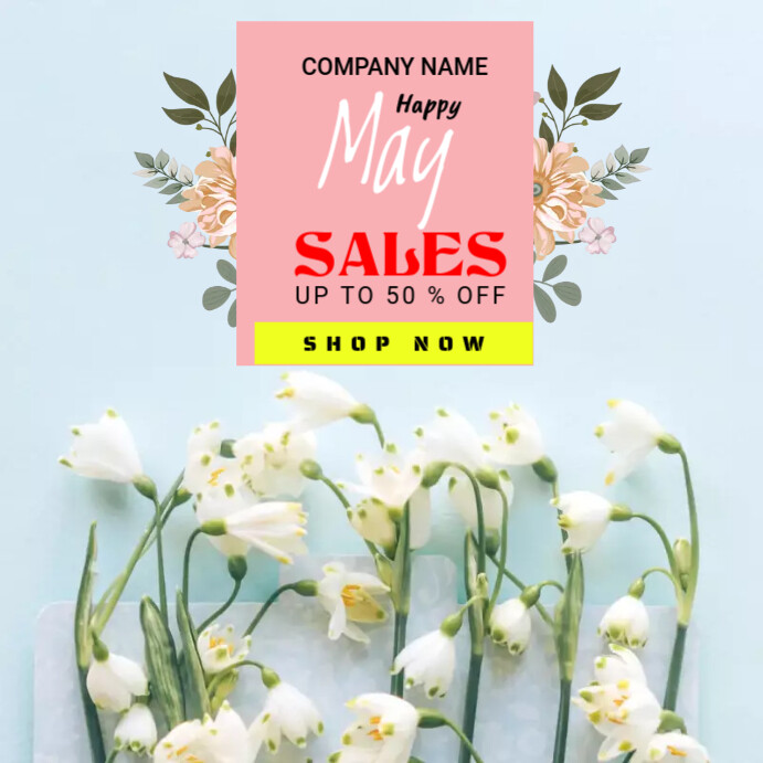 Plantilla de HAPPY MAY SALES | PosterMyWall