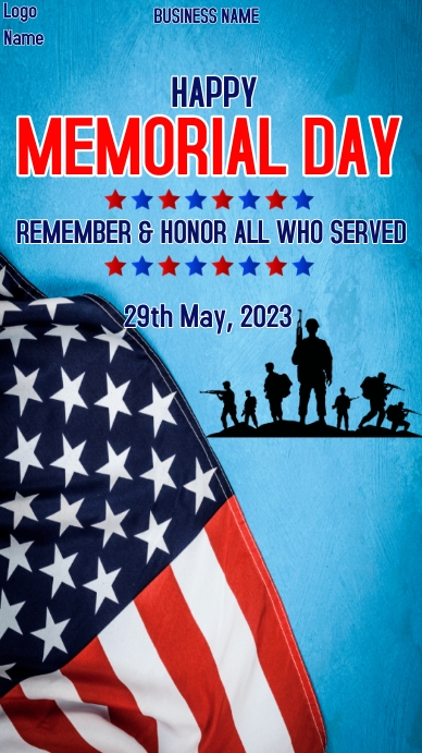 Copy of happy memorial day,memorial day greeting card | PosterMyWall