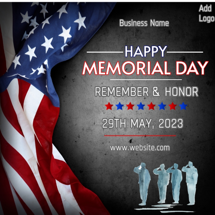 Copy of happy memorial day,memorial day greeting card | PosterMyWall