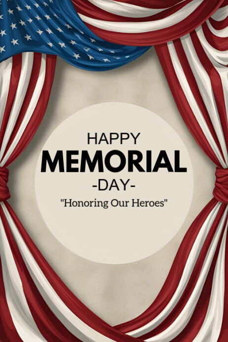 Happy memorial day banner template | PosterMyWall