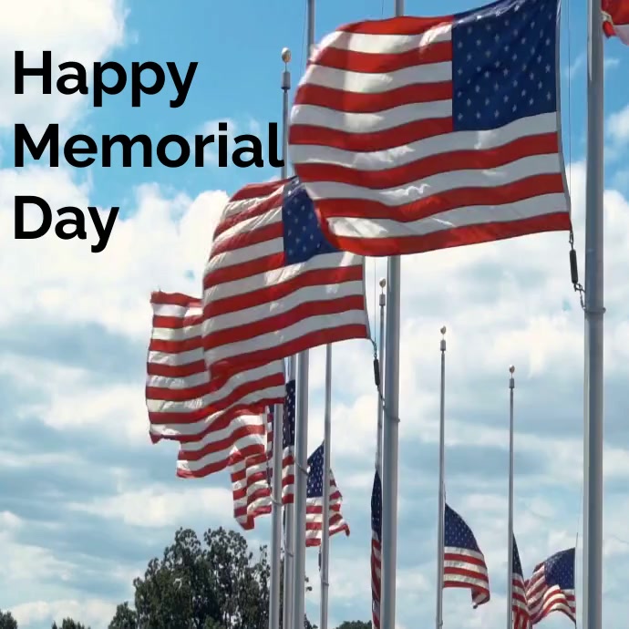 Happy Memorial day Instagram post Template | PosterMyWall