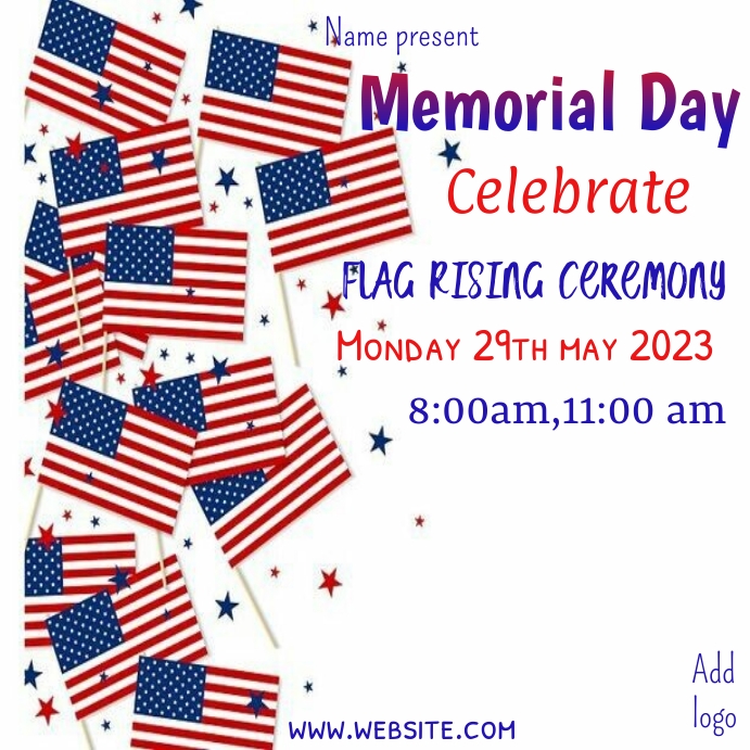 Happy memorial day instagram post Template | PosterMyWall