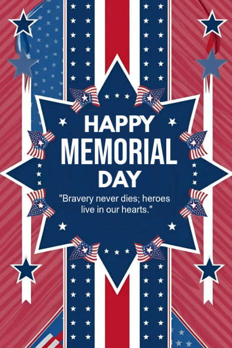 Happy memorial day poster 2025 Template | PosterMyWall