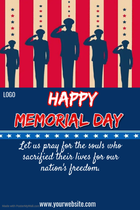 Copy of Happy memorial day poster template | PosterMyWall