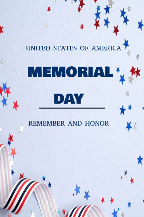 Happy MEMORIAL DAY template 2025 | PosterMyWall