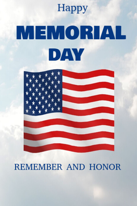 Copy of Happy MEMORIAL DAY template 2025 | PosterMyWall