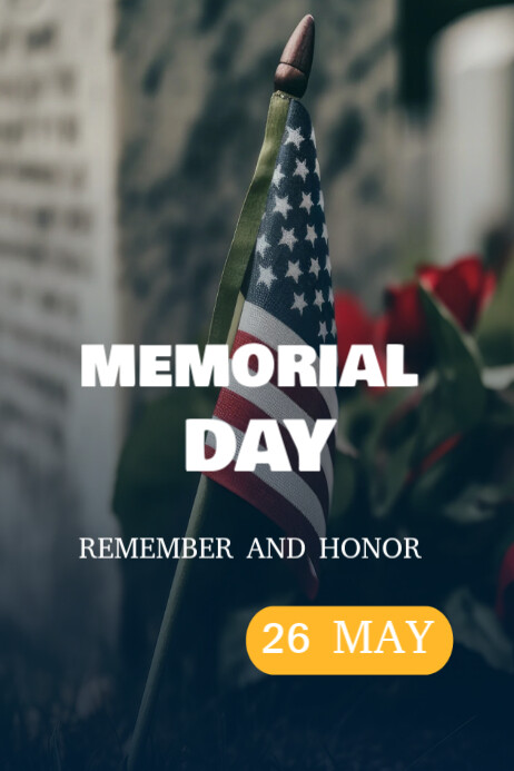 Happy MEMORIAL DAY template 2025 | PosterMyWall