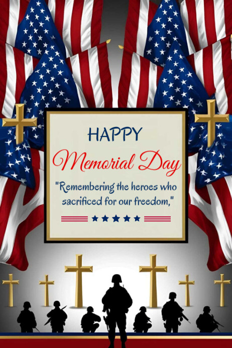 Copy of Happy memorial day template 2025 | PosterMyWall