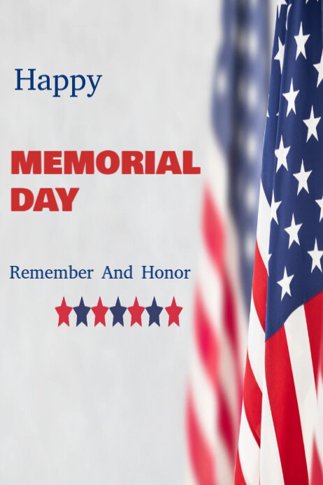Copy of Happy MEMORIAL DAY template 2025 | PosterMyWall