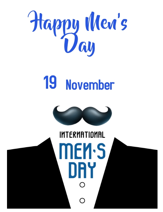 Copy of Happy Men's Day | PosterMyWall