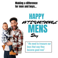 Happy men's day poster Template | PosterMyWall