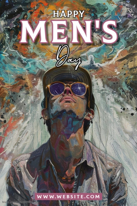 Happy Men's Day Poster Template | PosterMyWall