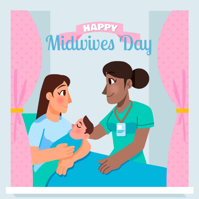 Plantilla de Happy Midwives Day Instagram Ads | PosterMyWall