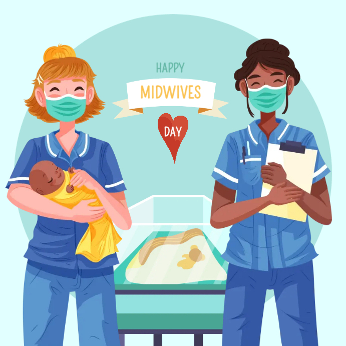 Plantilla de Happy Midwives Day Instagram | PosterMyWall