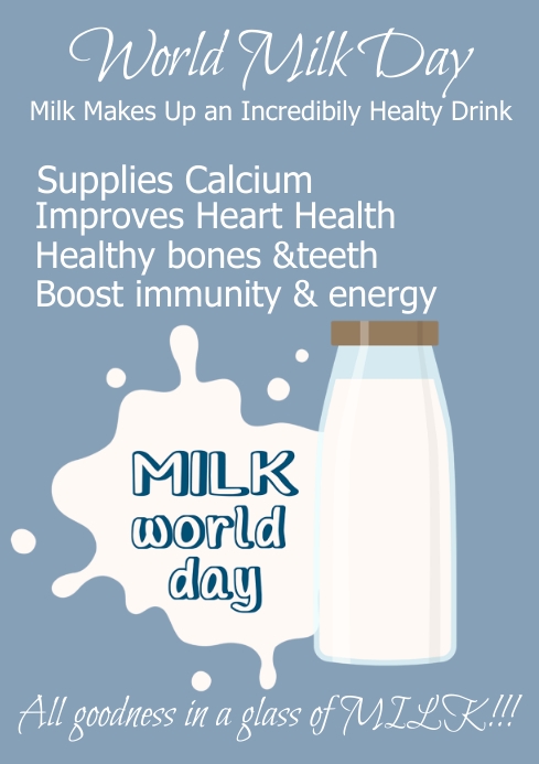 happy milk day Template | PosterMyWall