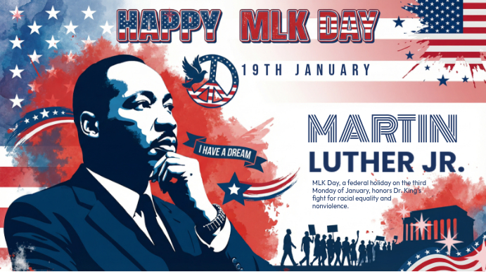 Happy MLK Day Template | PosterMyWall