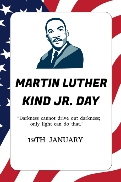 Happy MLK day template 2026 | PosterMyWall
