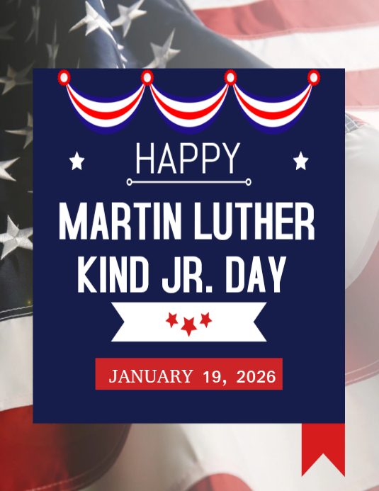 Happy MLK day template 2026 | PosterMyWall