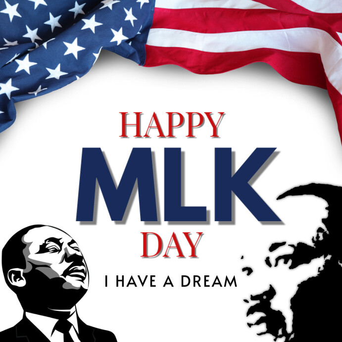 Copy of Happy MLK day template Instagram post | PosterMyWall