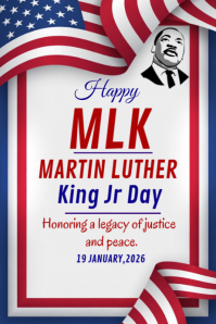 Happy MLK Martin Luther king Jr Day 2026 Template | PosterMyWall
