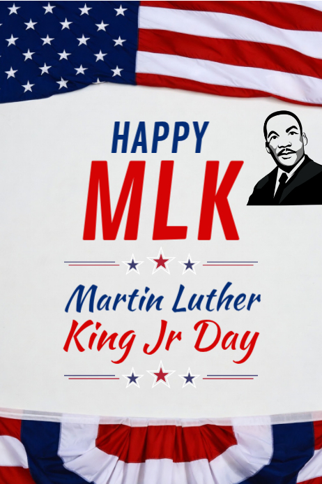Happy MLK Martin Luther king Jr Day 2026 Template | PosterMyWall