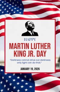 Happy MLK Martin Luther king Jr Day 2026 Template | PosterMyWall