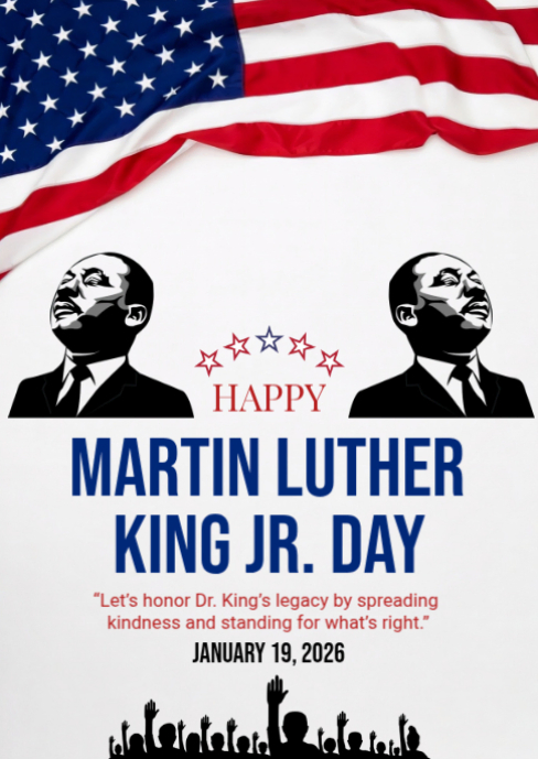 Happy MLK Martin Luther king Jr Day 2026 Template | PosterMyWall