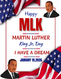 Happy MLK Martin Luther king Jr Day 2026 Template | PosterMyWall