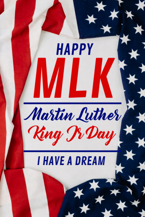 Happy MLK Martin Luther king Jr Day 2026 Template | PosterMyWall