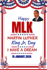 Happy MLK Martin Luther king Jr Day 2026 Template | PosterMyWall