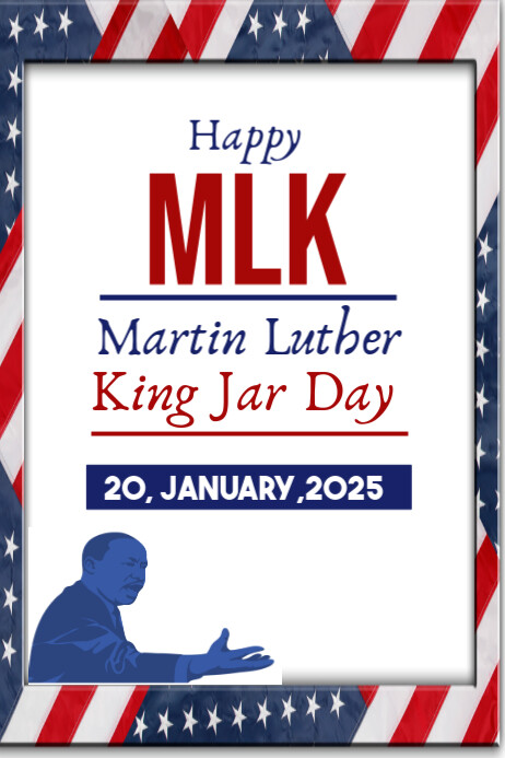 Happy MLK Martin Luther king Jr Day Template | PosterMyWall