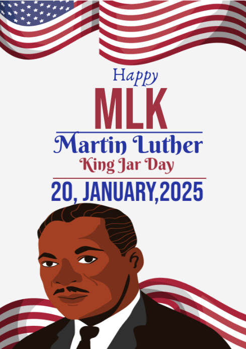 Plantilla de Happy MLK Martin Luther king Jr Day | PosterMyWall