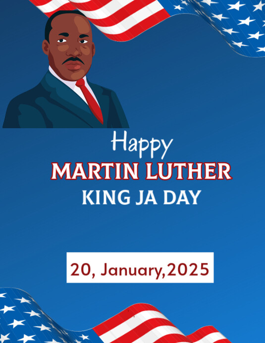Happy MLK Martin Luther king Jr Day Template | PosterMyWall