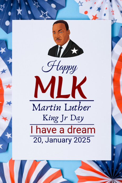 Copy of Happy MLK Martin Luther King Jr Day Template 2025 | PosterMyWall