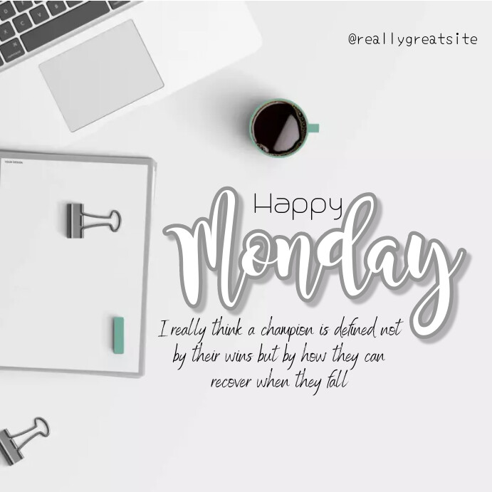 Plantilla de Happy Monday | PosterMyWall