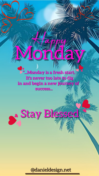 Happy Monday design template | PosterMyWall